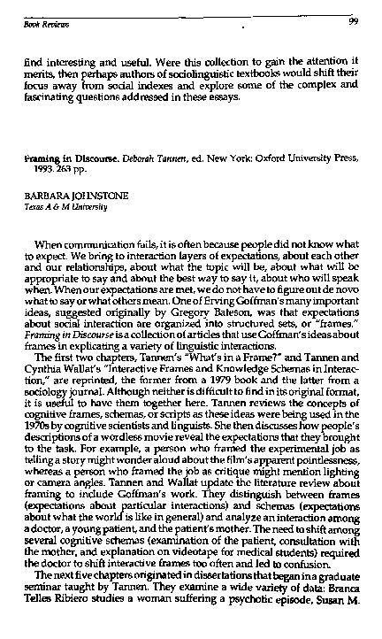 (PDF) Framing in Discourse:Framing in Discourse