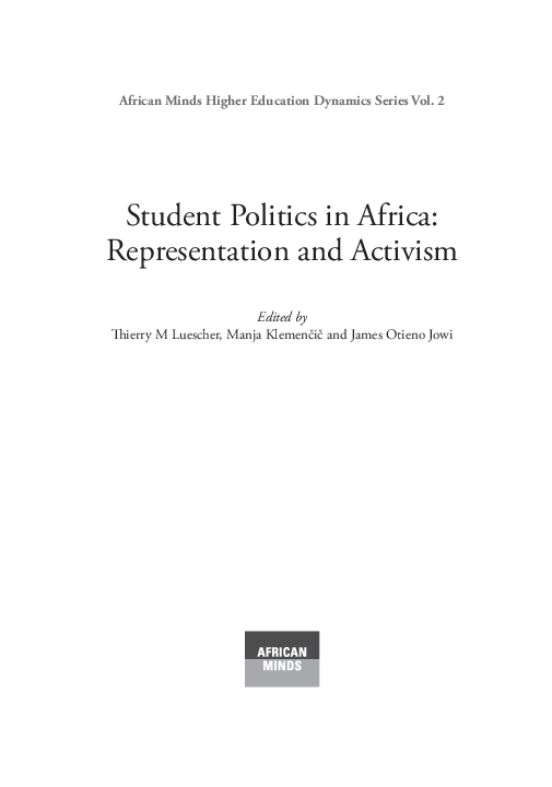 (PDF) Chapter 2: Student Organising in African Higher Education: Polity ...