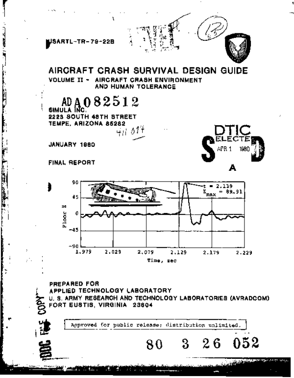 (PDF) AIRCRAFT CRASH SURVIVAL DESIGN GUIDE