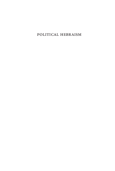 (PDF) Political Hebraism: Judaic Sources in Early Modern Political ...