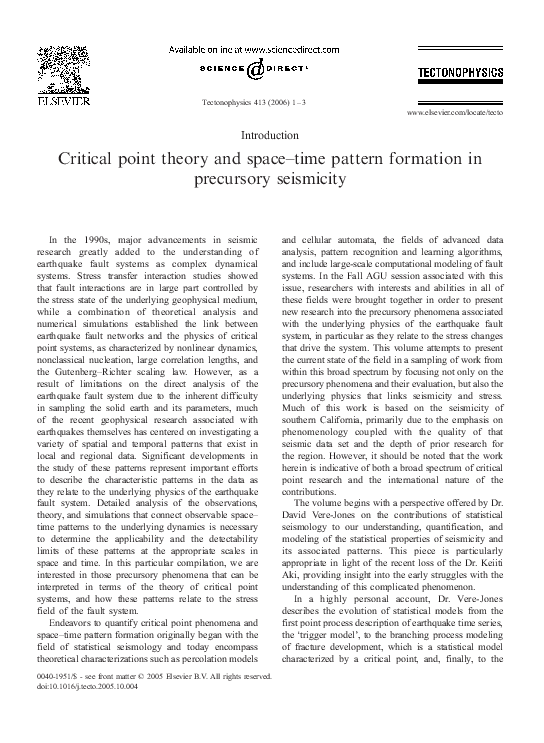 (PDF) Critical point theory and space–time pattern formation in ...