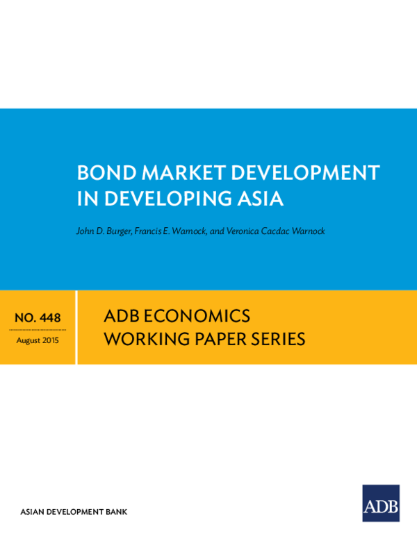 (PDF) Bond Market Development in Developing Asia