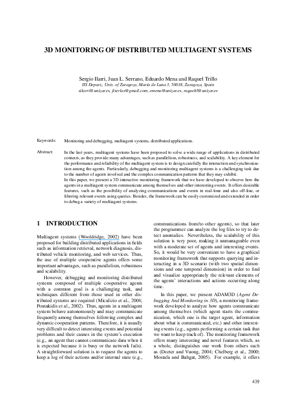 (PDF) 3d monitoring of distributed multiagent systems