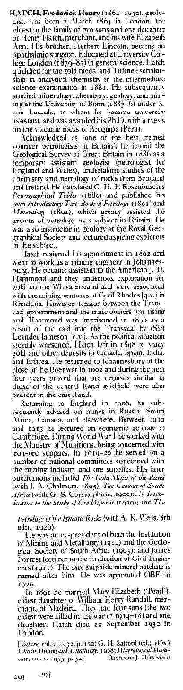 (PDF) Hatch, Frederick Henry | Richard Howarth - Academia.edu
