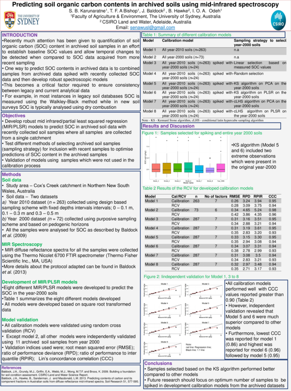 (PDF) Predicting Soil Organic Carbon Contents in Archived Soils Using Mid-Infrared Spectroscopy