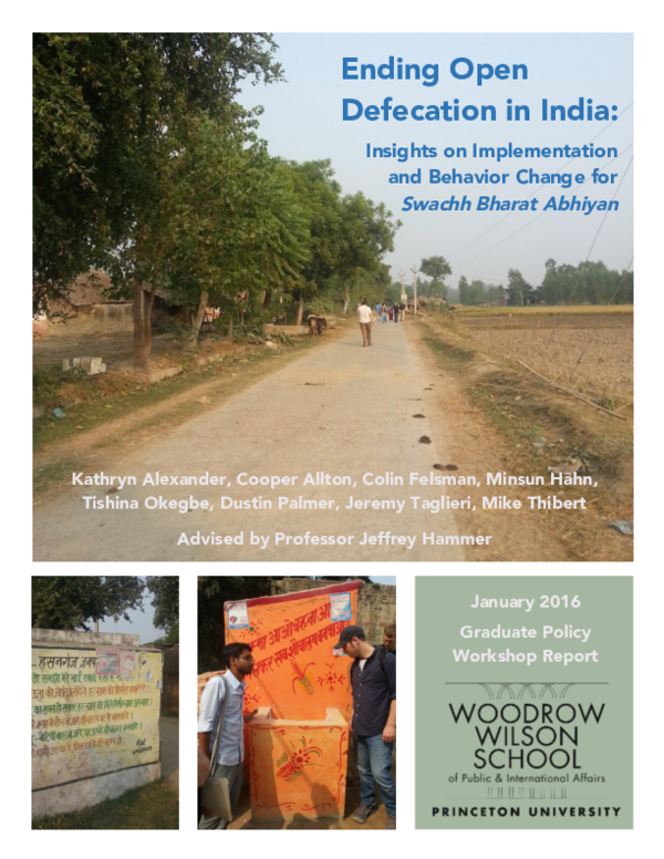(PDF) Ending Open Defecation in India: Insights on Implementation and ...