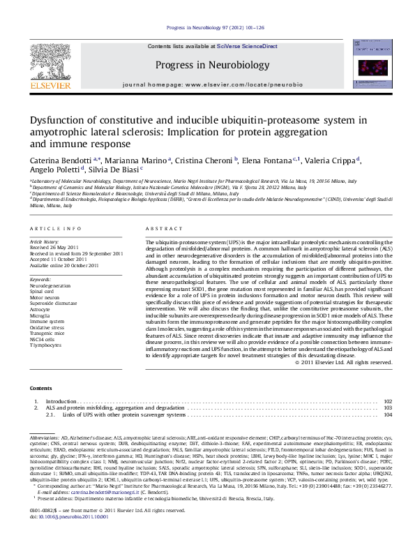 (PDF) Functional alterations of the ubiquitin-proteasome system in ...