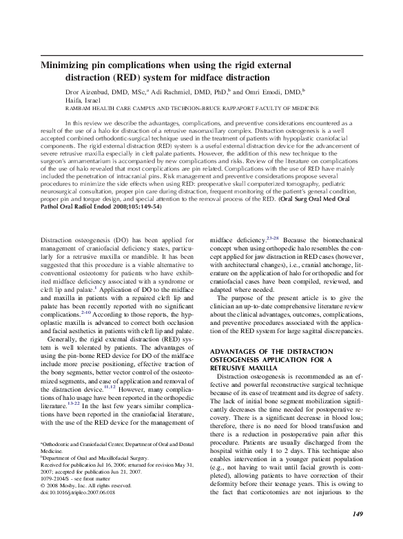 (PDF) Minimizing pin complications when using the rigid external ...