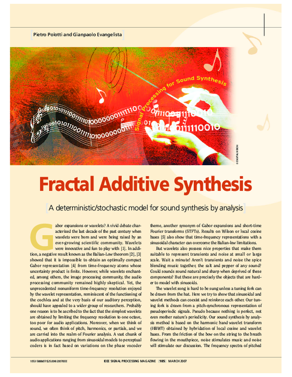 (PDF) Fractal additive synthesis