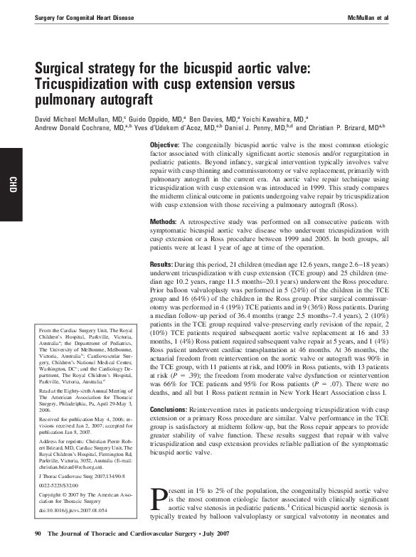(PDF) At Ross-Konno Operation in an Infant with a Quadricuspid ...