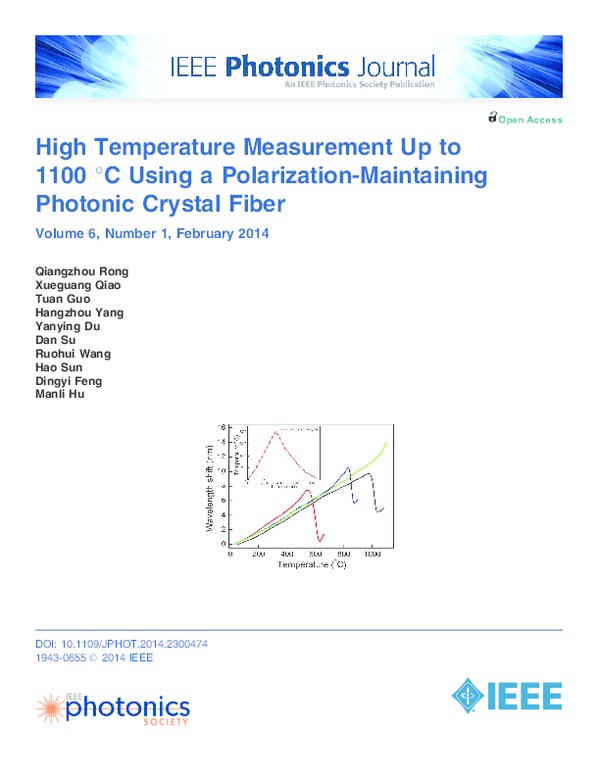 (PDF) High Temperature Measurement Up to 1100 $^{\circ} \hbox{C}$ Using ...