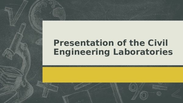 (PPT) Presentation of the Civil Engineering Laboratory
