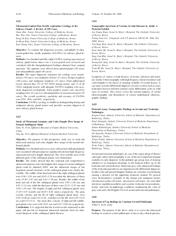 (PDF) 1425: Pictorial Assay: Sonographic Findings in Scrotal and ...