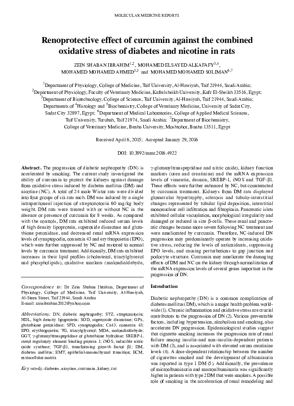 (PDF) MOLECULAR MEDICINE REPORTS