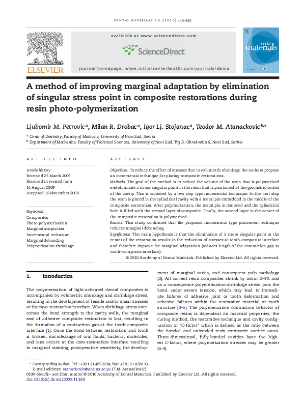 (PDF) A method of improving marginal adaptation by elimination of ...
