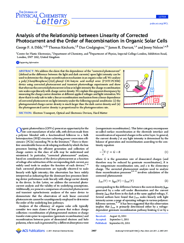 (PDF) Analysis of the Relationship between Linearity of Corrected ...