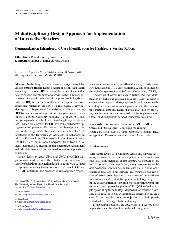(PDF) Multidisciplinary Design Approach for Implementation of ...
