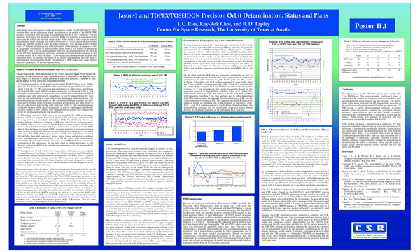 Pdf Precision Orbit Determination For Topex Poseidon