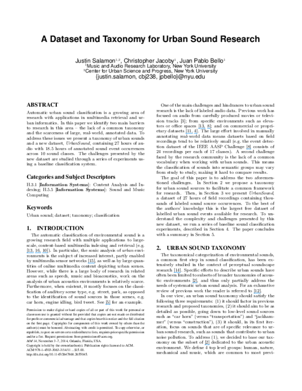 sound classification