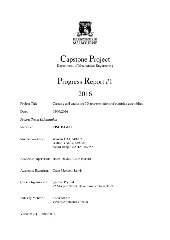 (PDF) Capstone Project Project Title: Creating and analysing 3D ...