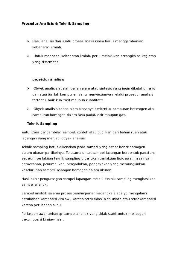 (DOC) Teknik sampling