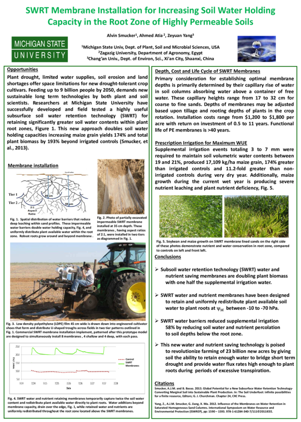 (PDF) SWRT Membrane Installation for Increasing Soil Water Holding ...