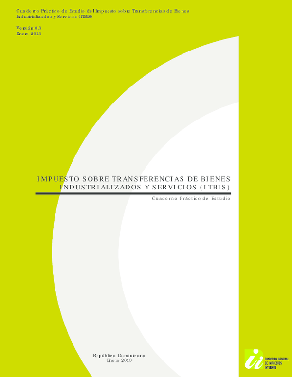 (PDF) IMPUESTO SOBRE TRANSFERENCIAS DE BIENES INDUSTRIALIZADOS Y ...