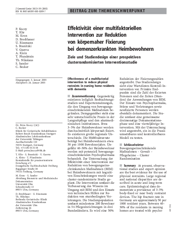 (PDF) Effectiveness of a multifactorial intervention on preventing ...