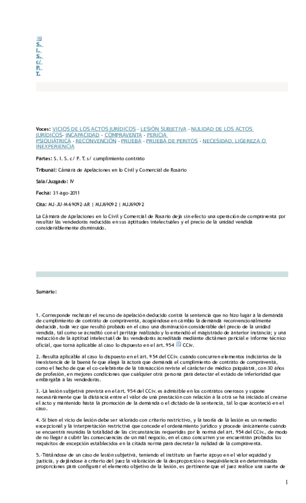 (DOC) Fallo lesion subjetiva objetiva
