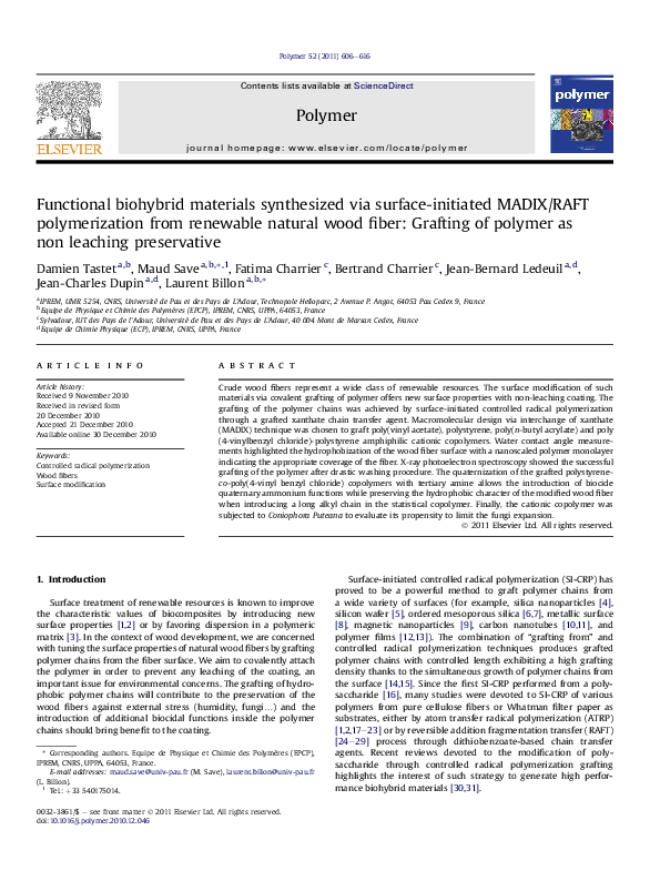 (PDF) Functional biohybrid materials synthesized via surface-initiated ...