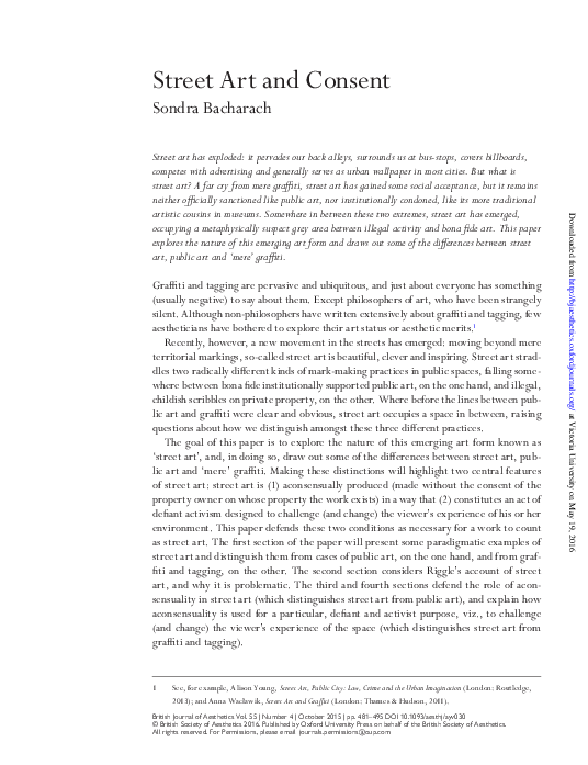 (PDF) Street Art and Consent