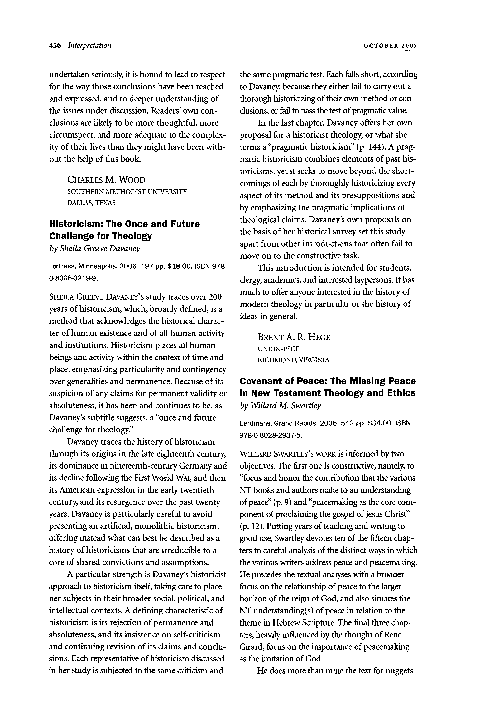 (PDF) Book Review: Covenant of Peace: The Missing Peace in New ...