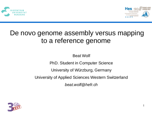 (PDF) De novo genome assembly versus mapping to a reference genome