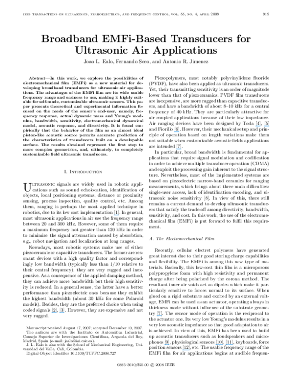 (PDF) Broadband EMFi-based transducers for ultrasonic air applications