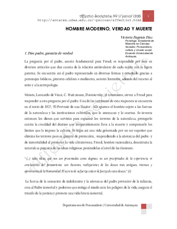 Pdf Hombre Moderno Verdad Y Muerte