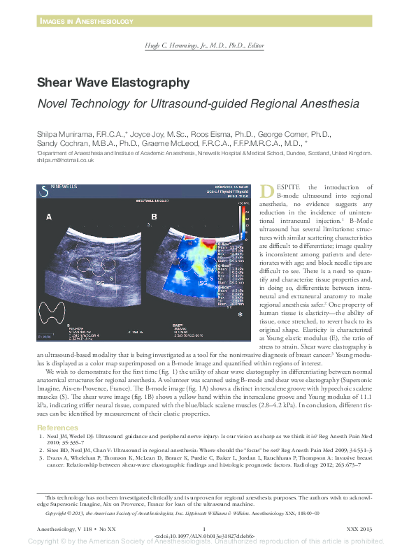 (PDF) Shear Wave Elastography