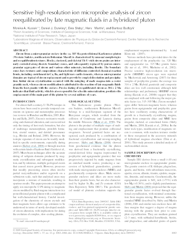 (PDF) Sensitive high-resolution ion microprobe analysis of zircon ...