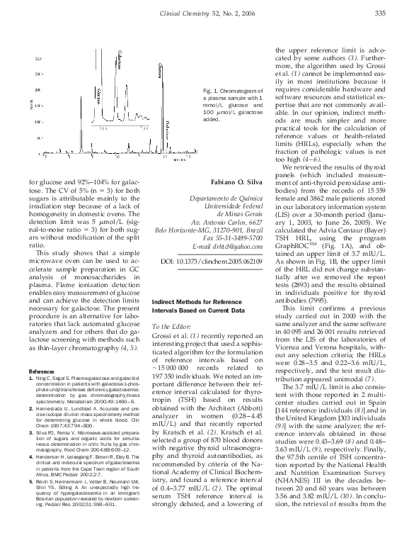 (PDF) Indirect Methods for Reference Intervals Based on Current Data