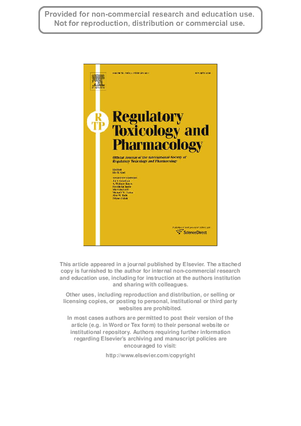 (PDF) Human biomonitoring as a pragmatic tool to support health risk ...