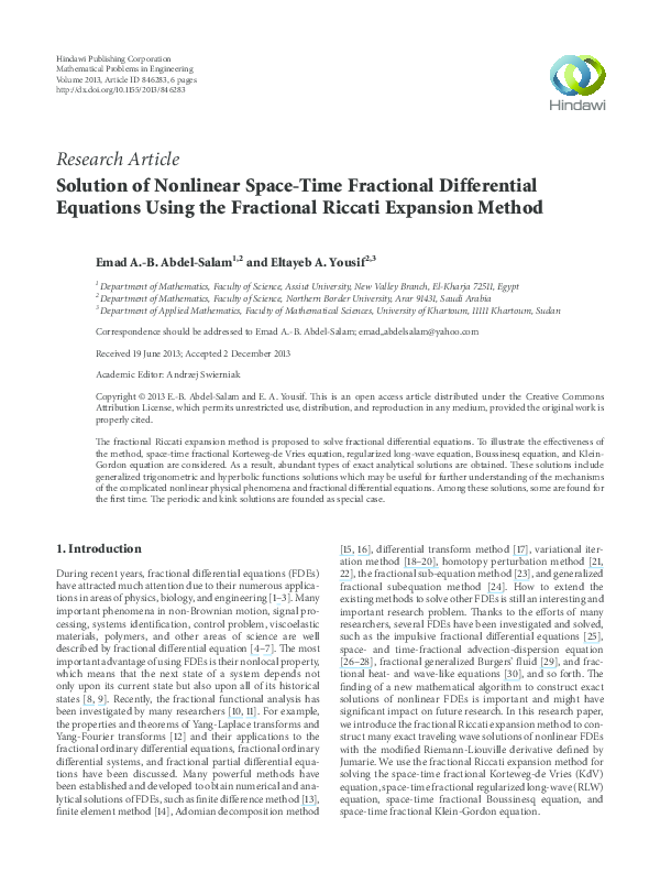 Pdf Solving Nonlinear Fractional Differential Equations
