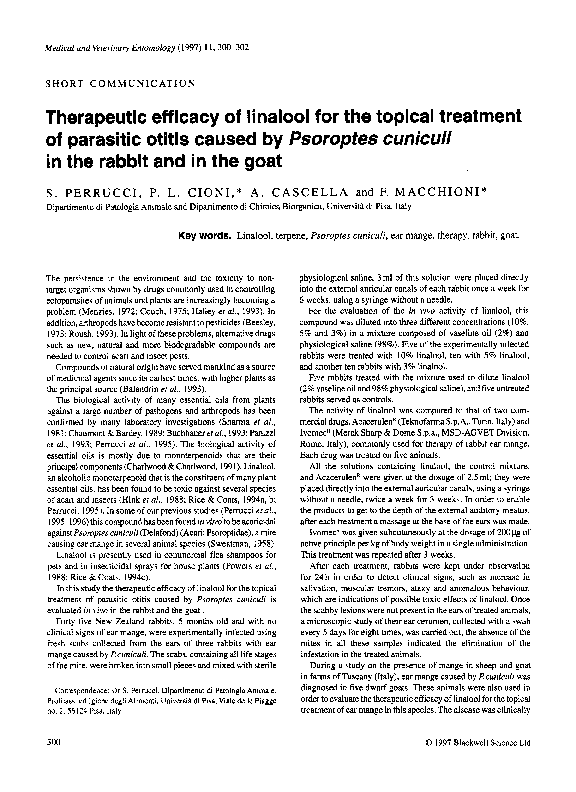 (PDF) Therapeutic efficacy of linalool for the topical treatment of ...