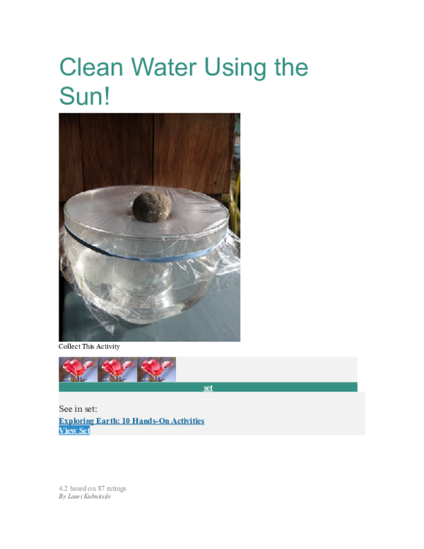 (DOC) Clean Water Using the Sun