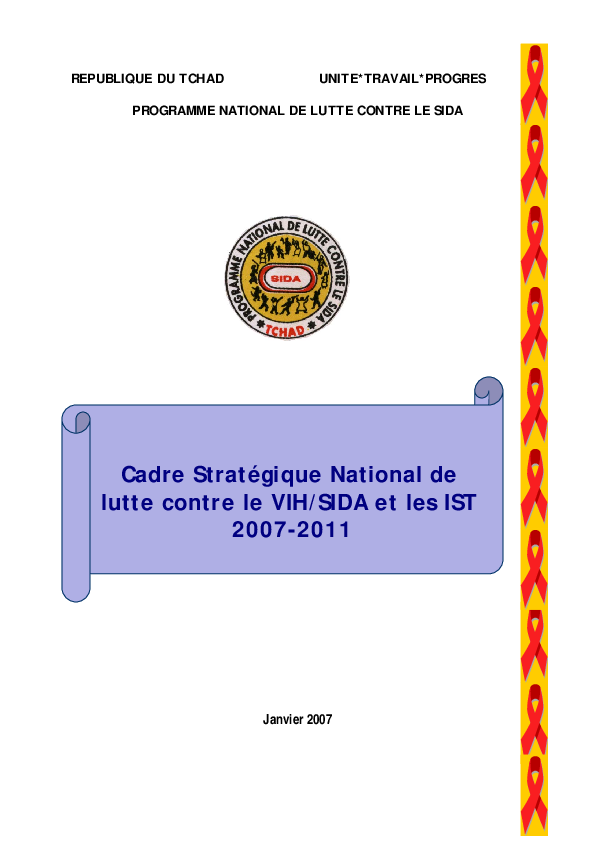 (PDF) REPUBLIQUE DU TCHAD UNITE*TRAVAIL*PROGRES PROGRAMME NATIONAL DE ...