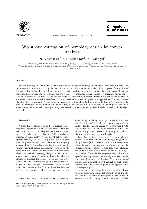 (PDF) Worst Case Analysis in Homology Design