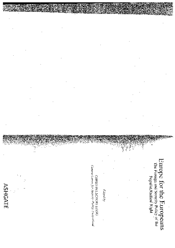 (PDF) The Swiss People's Party and the Foreign and Security Policy ...