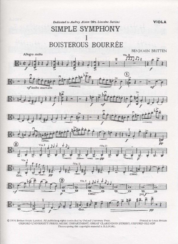 (PDF) Britten Simple Symphony Viola