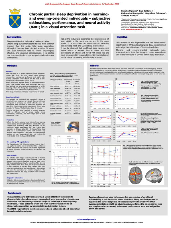(PDF) Chronic partial sleep deprivation in morning-and evening-oriented ...
