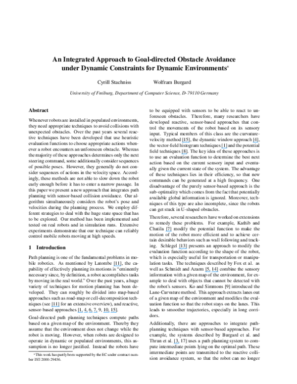 (PDF) An integrated approach to goal-directed obstacle avoidance under ...