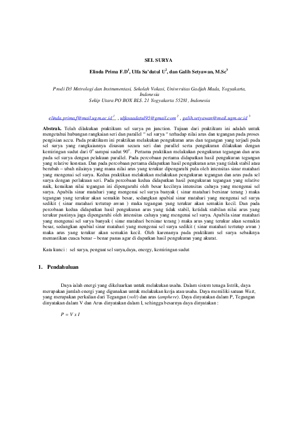 (PDF) SEL SURYA