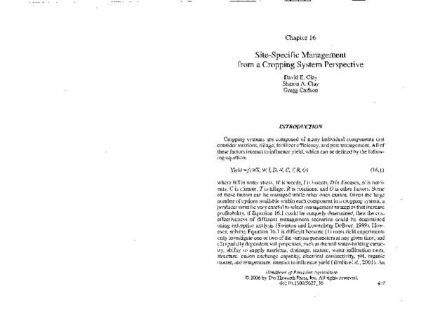 (PDF) Site-Specific Management from a Cropping System Perspective
